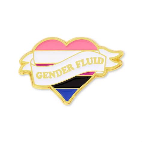 Multi Pack Genderfluid Pride Pins 4 Pack Spencers