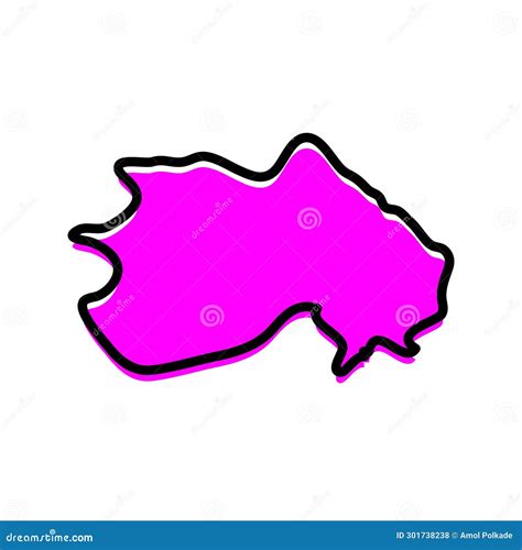 Eritrea Vector Map Silhouette 354068869