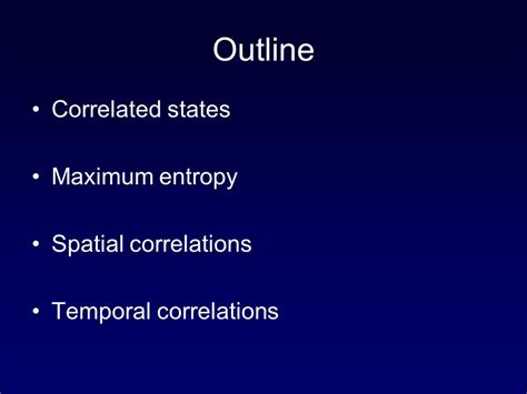 network correlations a maximum entropy approach john beggs aonan tang