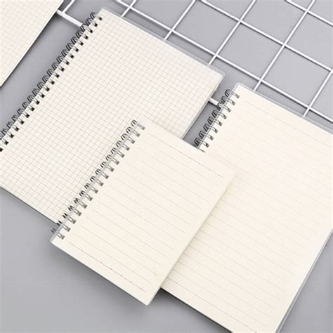 Pp创意线圈记事笔记本横线网格点阵空白小清新记事本透明简约本子 阿里巴巴