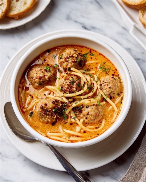 Spaghetti And Meatball Soup Cozy Italian Comfort In A Bowl