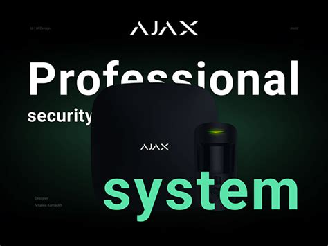 Landing Page Design For Ajax Security System On Behance