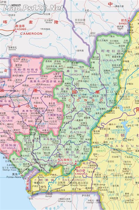 刚果 金 地图 刚果盆地 刚果 大山谷图库