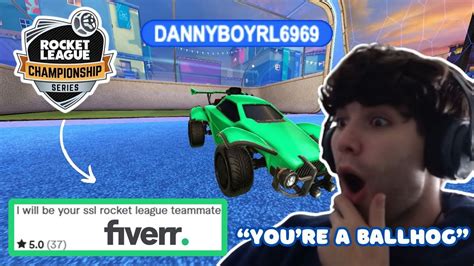 I Trolled An Ssl Rank Booster Rocket League Youtube