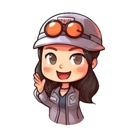 Engineers Day Cute Girl Sticker Girl Clipart Engineer Day Girl Png