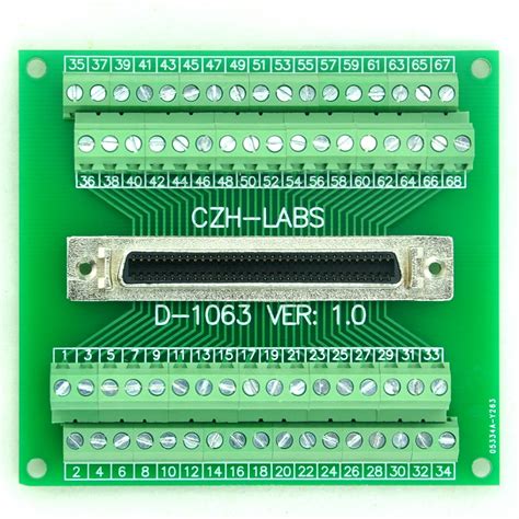 CZH LABS Pin Mini D Ribbon MDR Female Breakout Board SCSI Terminal Module CZH LABS D