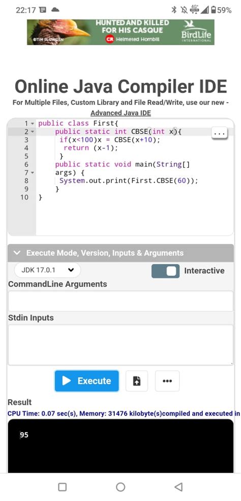 Java Unable To Understand How The Program Is Being Executed Stack