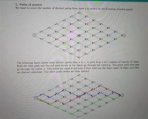 solved 1 paths 8 points we want to count the number of