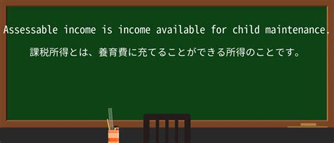 【英単語】assessable Incomeを徹底解説！意味、使い方、例文、読み方