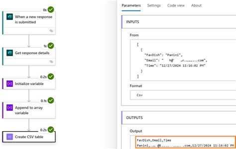 getting responses from microsoft form to create csv table microsoft qanda