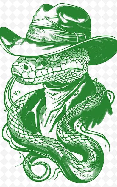 Premium Psd Python With A Fedora And A Mysterious Expression Poster