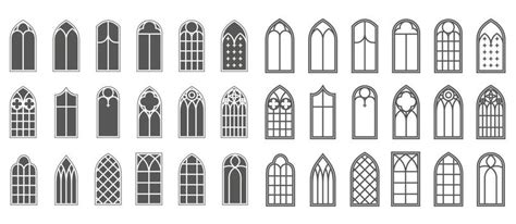 Gothic Stained Glass Vector Art Icons And Graphics For Free Download