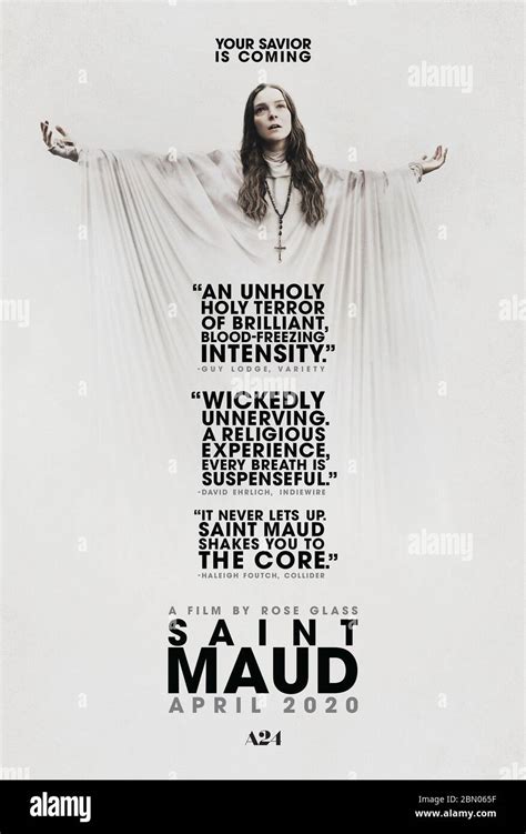 Saint Maud Us Advance Poster Morfydd Clark 2019 © A24 Courtesy
