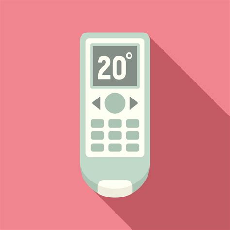 Premium Vector Conditioner Remote Control Icon Flat Illustration Of Conditioner Remote Control