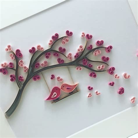 Love Birds Quilling Craft Diy Paper Quilling Cards