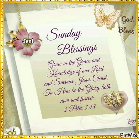 Sunday Blessings Free Animated  Picmix