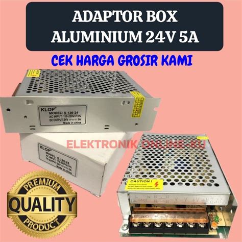 Jual Power Supply 24v 5a Switching Adaptor Jaring Besi Shopee Indonesia