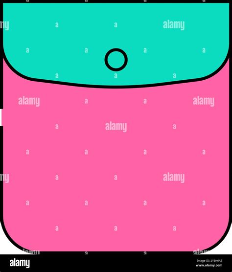 Button Closed Pocket Icon Color Illustration Stock Vector Image And Art Alamy