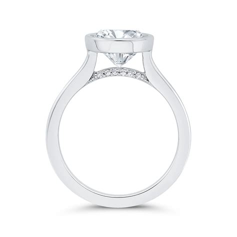Sample 14k Semi Mount 006cttw For 200ct Round Center Stone