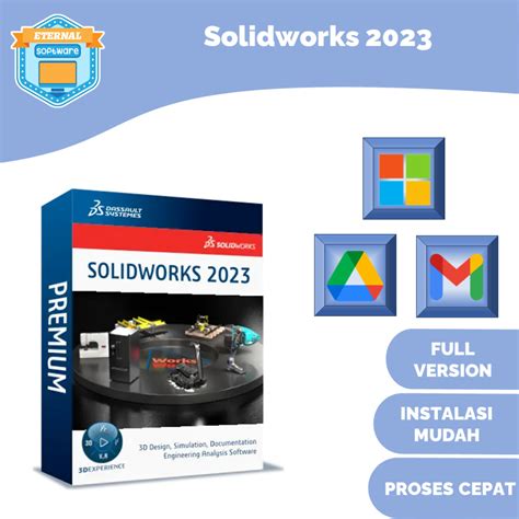 Jual Solidworks 2023 Full Version Permanen Aplikasi Windows 3D Cad Full