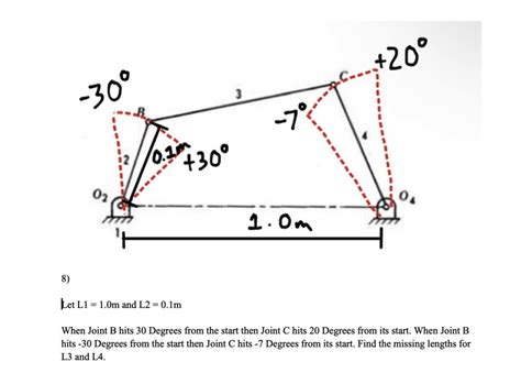 Solved Let L110 M And L201 M When Joint B Hits 30