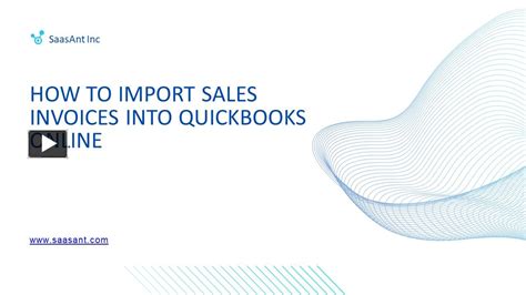 PPT How To Import Sales Invoices Into QuickBooks Online PowerPoint Presentation Free To