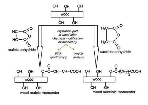 Crystalline Structure Of Cellulose In Wood After Chemical Modification