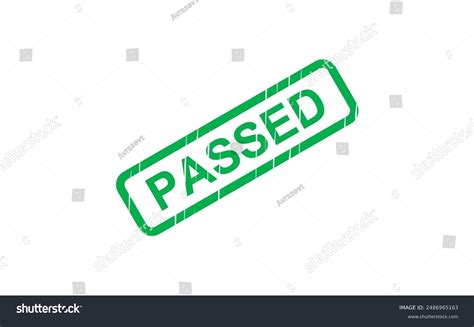 Passed Green Stamp Vector Text Stock Vector Royalty Free 2486965163 Shutterstock