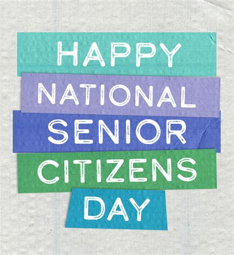 Happy National Senior Citizens Day Ecard Doing More Today