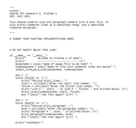 Solved Problem 1 22 Points Numbering Lines In A Text File