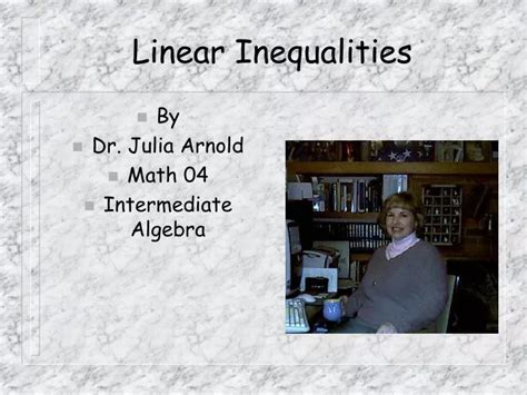 PPT Linear Inequalities PowerPoint Presentation Free Download ID