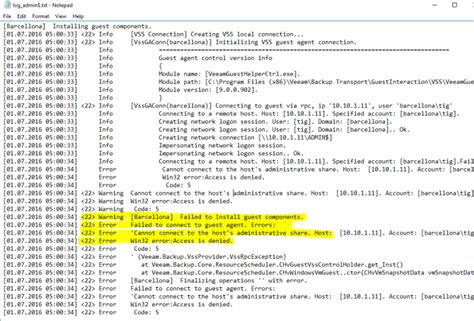 veeam backup and replication failed to create snapshot windowserver it
