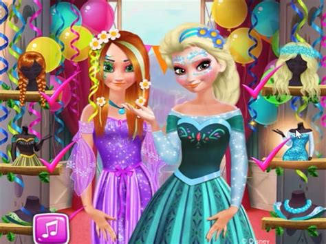 Disney Makeover Anna And Elsa Online Game Pomu Games