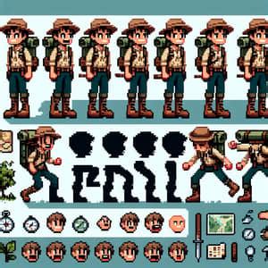 D Character Sprite Sheet Pixel Art Creation Guide AI Art Generator Easy Peasy AI