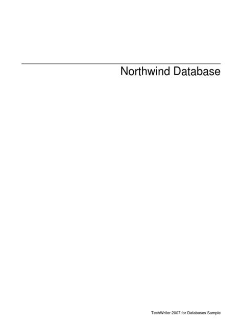 northwind database pdf pdf database index computer data