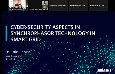 It Was An Honour To Deliver Talk On Cyber Security Aspects In Synchrophasor Technology In Smart