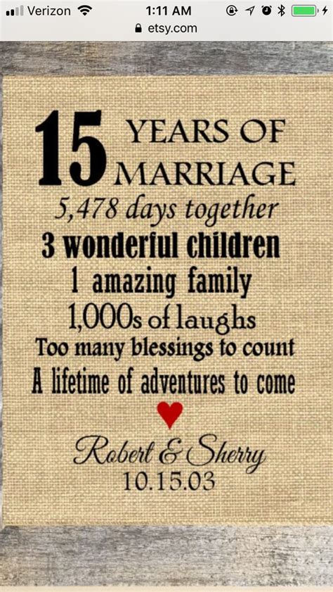 15 Years Wedding Anniversary Called