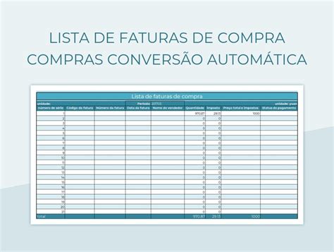 Modelos De Planilhas Lista De Compra Para Microsoft Excel E Planilhas