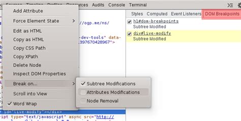 Dom Breakpoints Down And Dirty With Chrome Developer Tools