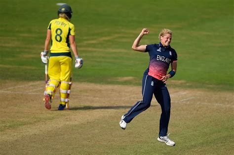 Katherine Brunt Celebrates The Wicket Of Ellyse Perry
