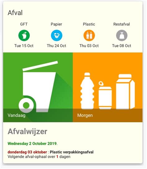 Garbage Pickup Date Mijnafvalwijzernl Customcomponent Development Home Assistant Community