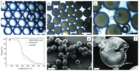 Microcapsules Produced At Flow Rates Of 198 24 And 363 μlmin For Download Scientific Diagram
