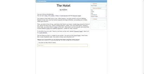 Скачать The Hotel A Vore Text Adventure Game ГеймФабрика