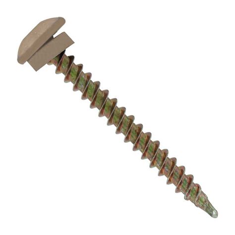 St Fastening 10 X 2 Eclipse Woodbinder Metal Roofing Screw Tan Q
