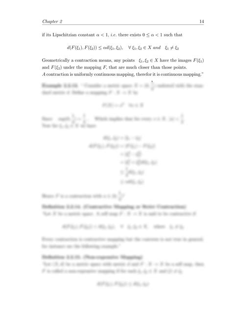 Solution Remaining Definition Of Contraction Mapping With Example