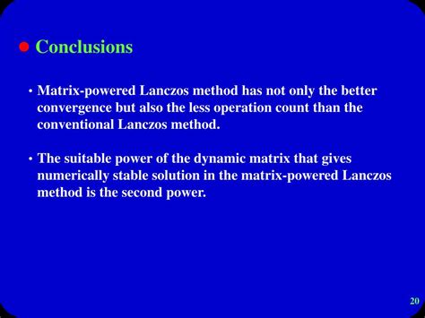 PPT Eigensolution Method For Structures Using Accelerated Lanczos Algorithm PowerPoint