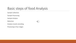 Basic Steps In Food Analysis And Sampling Strategies Pptx