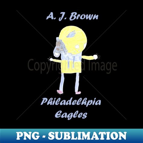 Aj Brown Retro Jersey Drawing Creative Sublimation Png Dow Inspire