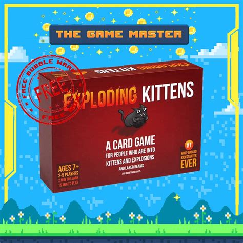 Jual Exploding Kitten Board Card Game Exploding Nsfw Streaking Kitten