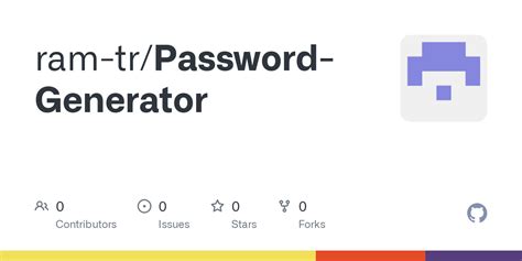 Github Ram Trpassword Generator